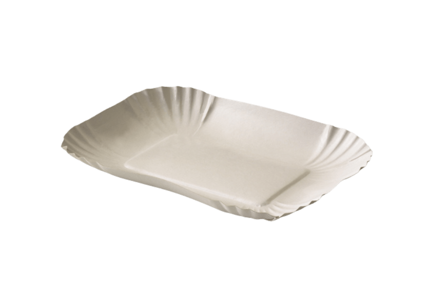 Cardboard tray white 130x180x30mm – TakeAware.nl