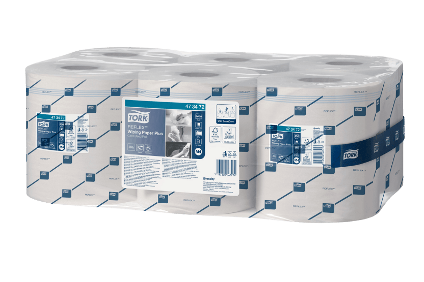 Tork Reflex™ M4 Plus Centerfeed Wiping Paper SmartCore® 6x450 sheets W ...
