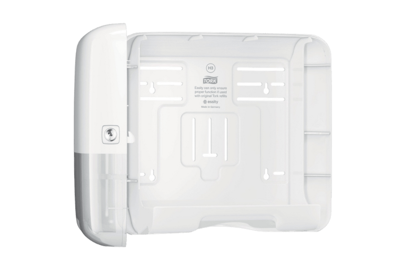 Tork® H3 Singlefold Mini Hand Towel Dispenser White Elevation Line (55 ...