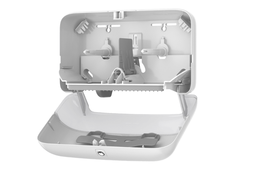 Tork OptiServe® T7 Dispenser for 2 Coreless Toilet Paper Rolls Horizon ...