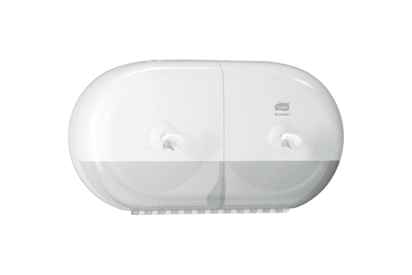 Tork SmartOne® T9 Mini Twin Toilet Paper Dispenser White (682000 ...