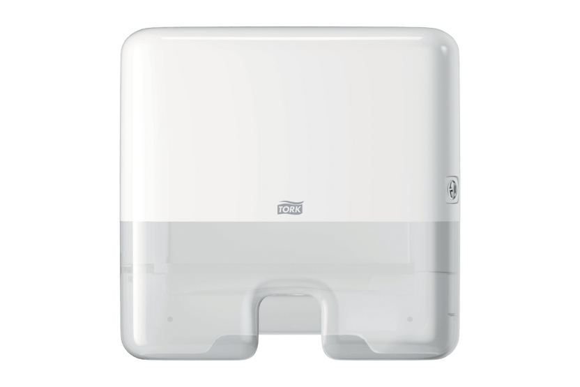 Tork® H2 Xpress Mini Multifold Hand Towel Dispenser Elevation Line Whi ...